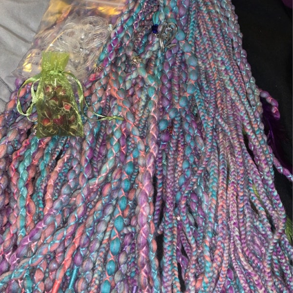 Unicorn Wool Dreads, Braids, Multi Color - Etsy