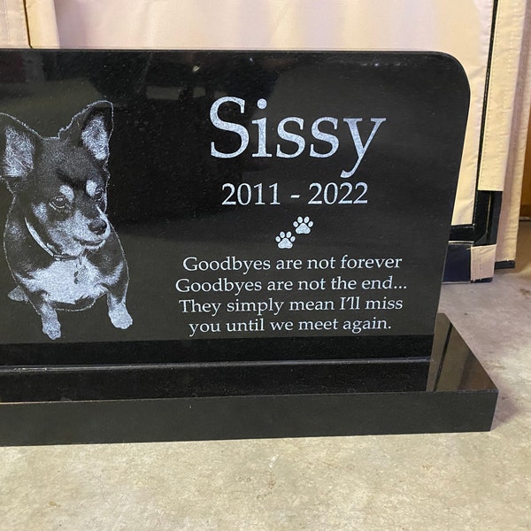 Pet Upright Headstone, Small Upright Headstone, Upright Pet Headstone ...