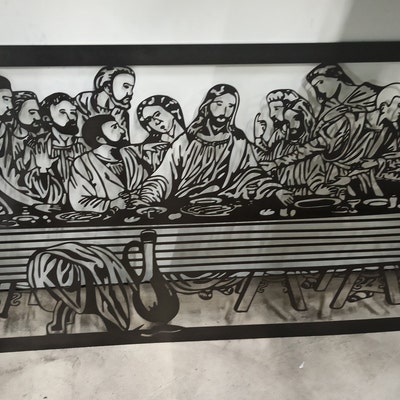 Last Supper Wall Art Decor Laser Cut Dxf Glowforge Svg Xtool CNC Router ...