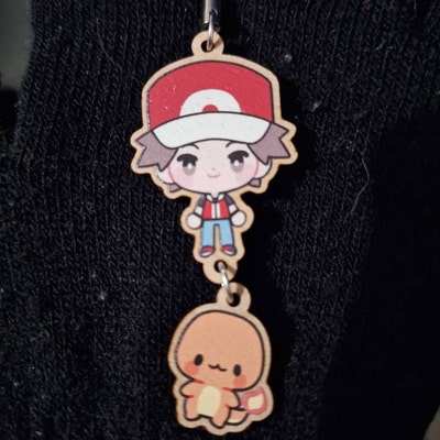 Mini Pokemon Trainer Wooden Charms - Etsy