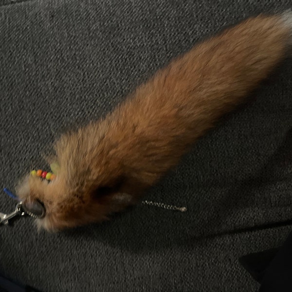 Red Fox Tails With Keychain Option - Etsy