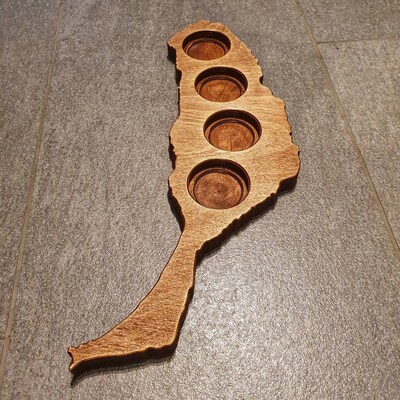 Wood Candle Holder in a Shape of State Texas Candle Holder Patriotic ...