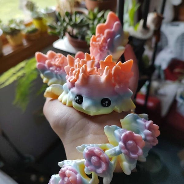 3D Printed Flappy Jacks Articulating Stingray Fidget Toy - Desk Decor ...