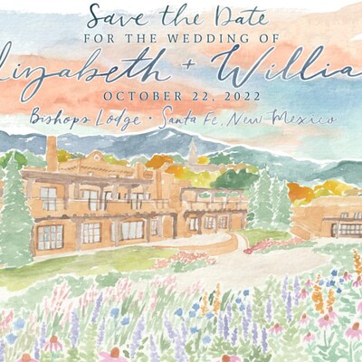 Premade Watercolor Save the Date/ Invitation - Etsy