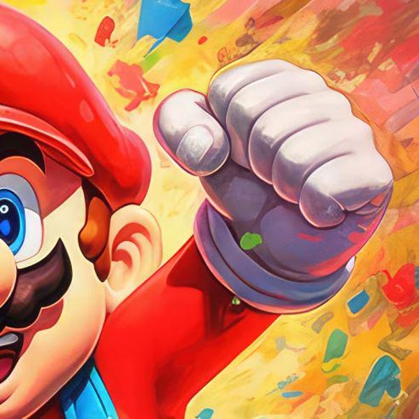 Super Mario's Graffiti Adventure Poster | Digital Download | Wall Art ...
