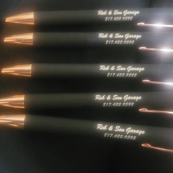 Custom Wedding Rose Gold Pens, Personalized Business Pens, Bulk Custom ...