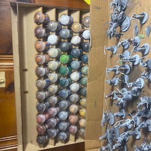 Wall Mounted Hobby Paint Storage Rack Horizontal - Etsy