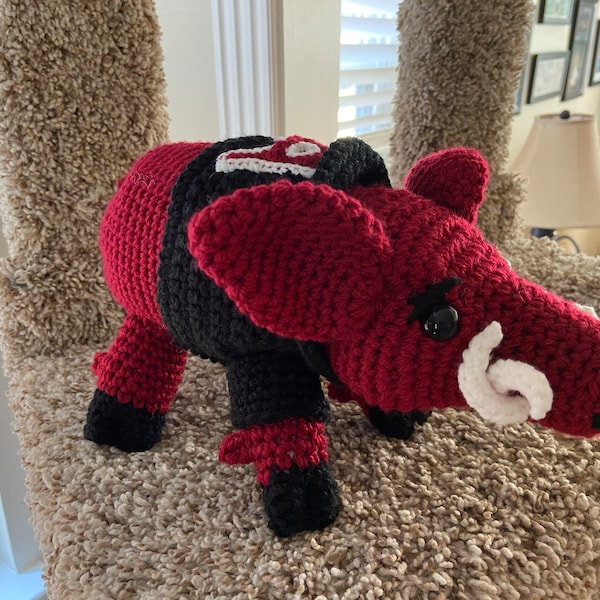 Arkansas Razorbacks Wild Boar Crochet Pattern - Etsy