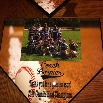 Baseball Home Plate Plaque, Baseball Award, Team Gift, Baseball Gift ...