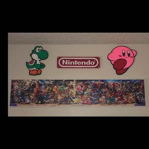 Custom Videogame Characters Solid Wood Sign for Wall Art, Mancave, Kids ...