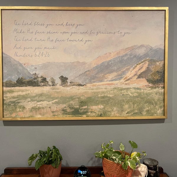 Bible Verse Wall Art | Christian Wall Art | Extra Large Vintage Wall ...