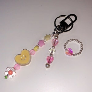 Custom Beaded Keychain Personalized Y2K Keychain 90s Inspired | Etsy