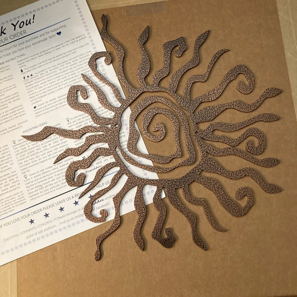 Hippie Fun Wacky Sun | THE ORIGINAL | Unique Metal Sun | Garden Decor ...
