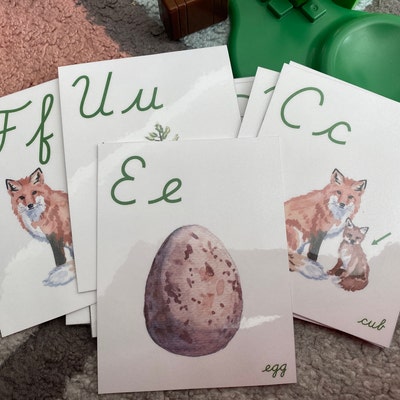 Montessori Green Series Language Cards, Learn to Read Long Vowel Sounds ...