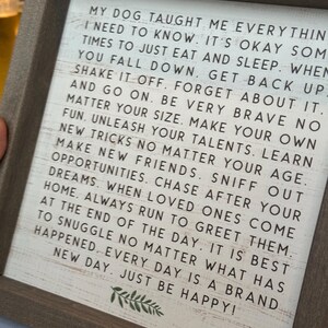 Farm Rules Sign Floating Wood Frame Gray Stain Frame Farm Decor Farm ...