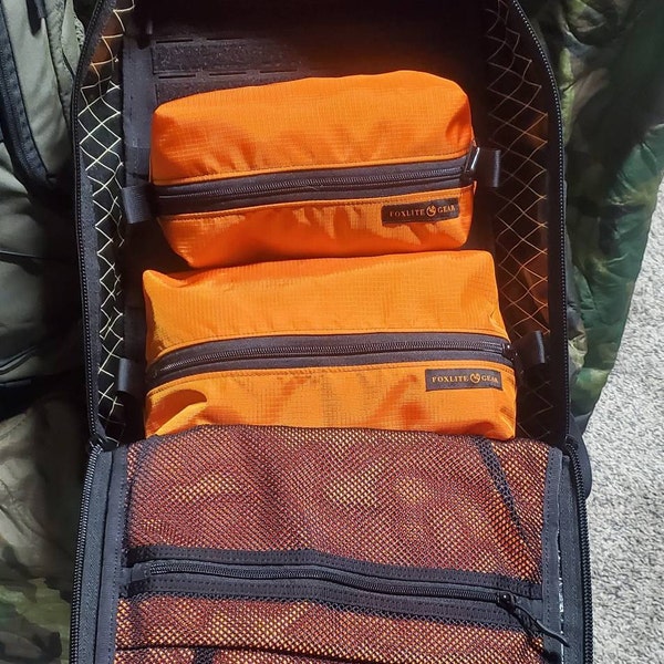 Small 300d Ripstop Nylon Box Pouch- Blaze Orange - Etsy