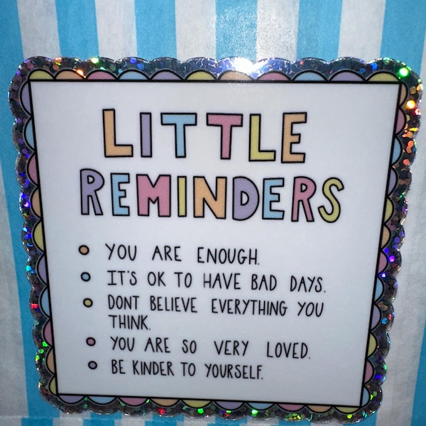 Little Reminders Magnets | Mental Health | Recovery | Positivity ...