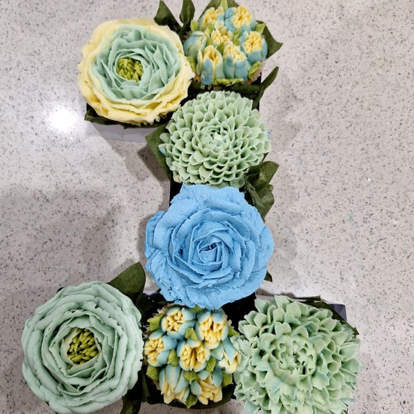 12 Cupcake Bouquet Structure Guide, Instant Download, Printable ...