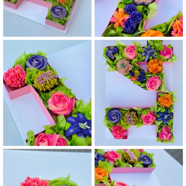 3 Cupcake Bouquet Structure Guide, Instant Download, Printable ...