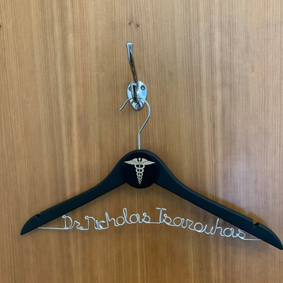 Doctor Coat Hanger Caduceus Decal Hanger Medical Gifts for - Etsy