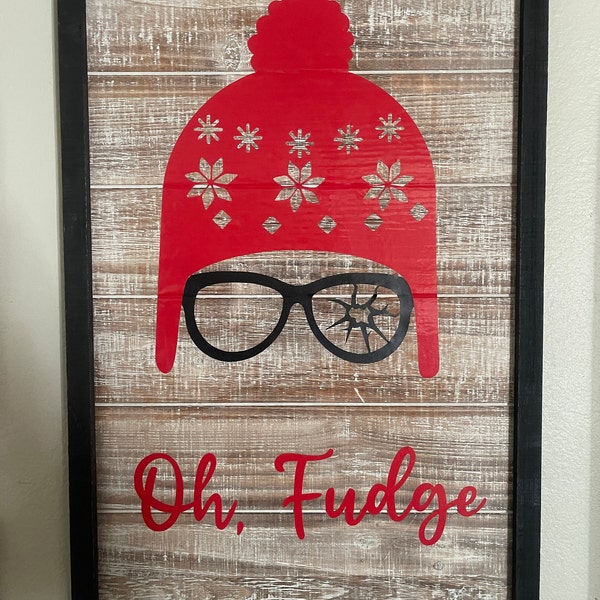Oh Fudge Svg Files for Cricut, Funny Kids Retro Christmas Movie Holiday ...