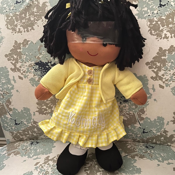 Personalized Cuddle Time Rag Dolls - Ages 3+ Soft Doll for Kids - Plush ...
