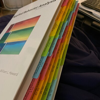 SNABAFIED Cooper Tabs BCBA Exam Study Materials Cooper Textbook Tabs ...