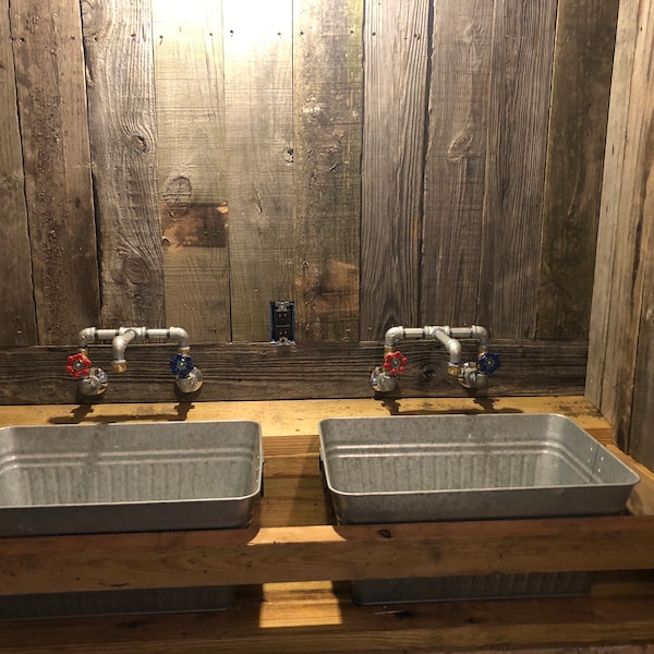 Rectangle Galvanized Tub - Etsy