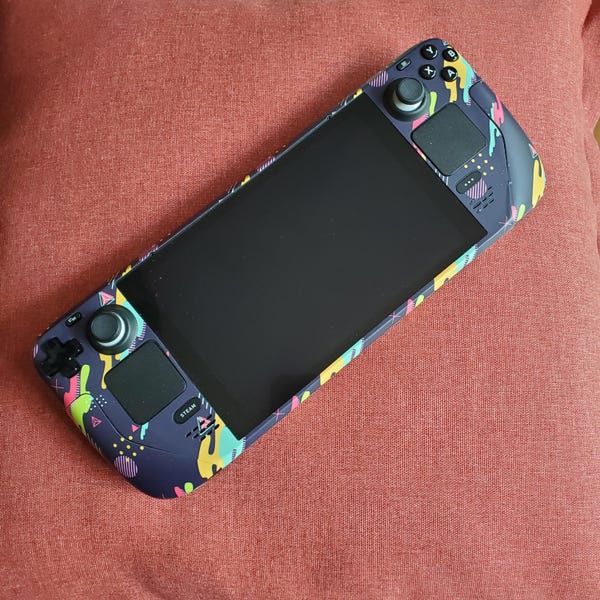 Steam Deck Vinyl Skin | 80's Retro Steam Deck Skin | 80's Pattern Retro ...
