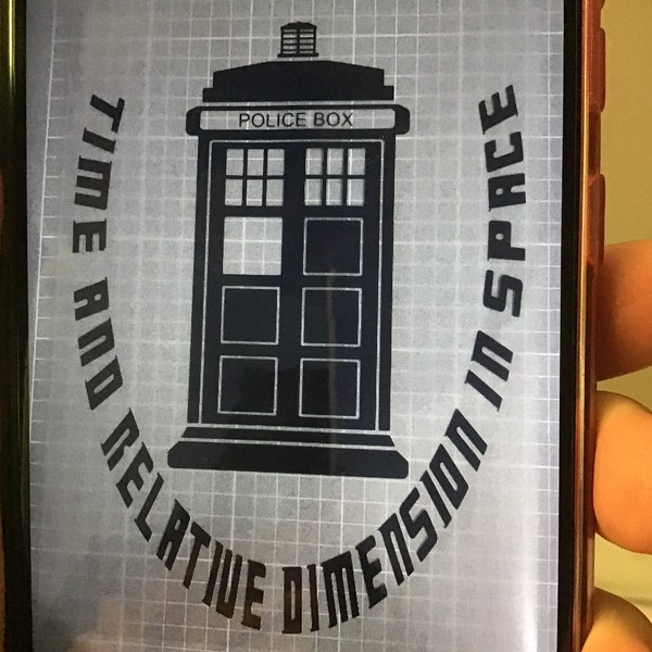 Police Box SVG Silhouette Designs, Instant Download, Who Dxf Vector ...