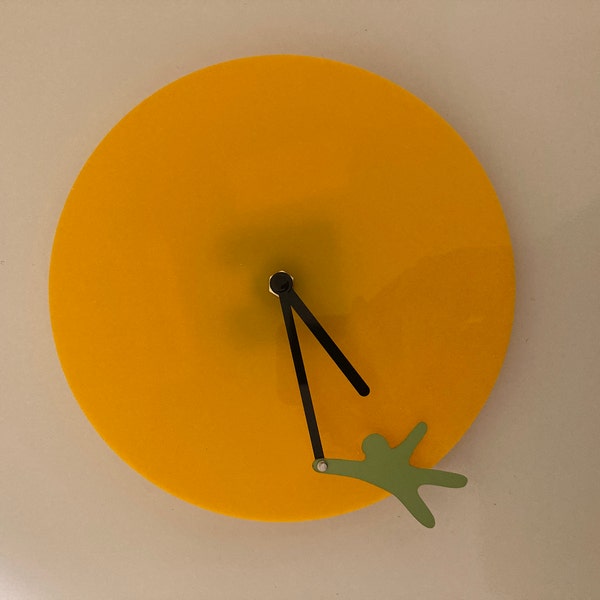 Fuchsia Hanging Man - Wall Clock - Etsy