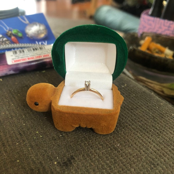 Tiny Turtle Ring Box - Etsy