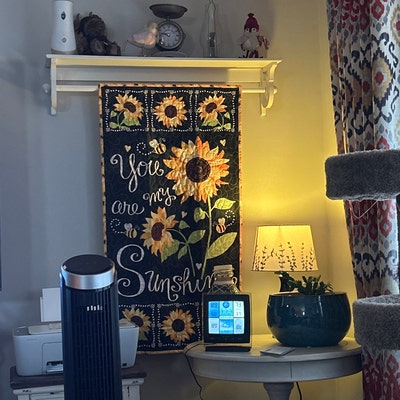 Quilted Wall Hanging, Utopia Tree Door Banner, Tree Wall Quilt Nature ...