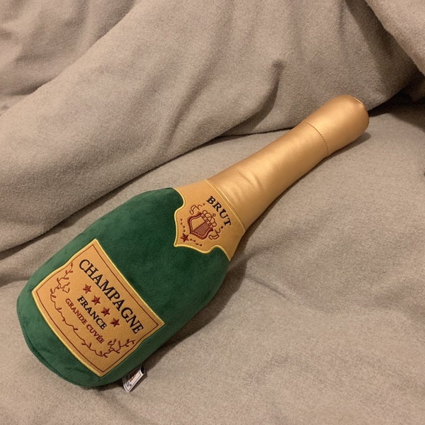 Jumbo Champagne Cushion by Wineplush - Etsy