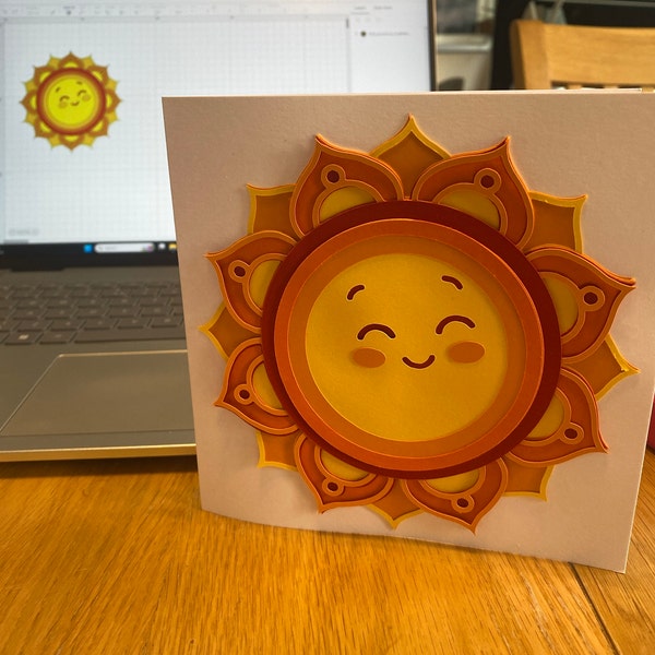 Summer Sunshine SVG | Layered Sun Cut File - Etsy