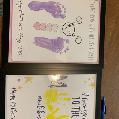 Mother's Day Gift, Printable Handprint Crafts From Kids, Set of 5 ...