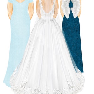 Personalized Best Friends Print Custom Fashion Illustration - Etsy