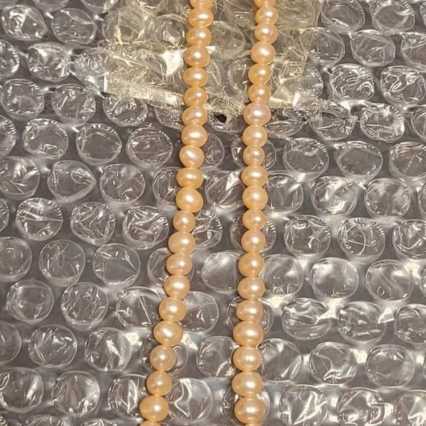 11-12mm A-AA Large Round Freshwater Pearls off Round Potato Pearl Ivory ...