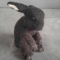 KNITTING PATTERN Black Otter Rex Rabbit - Etsy UK