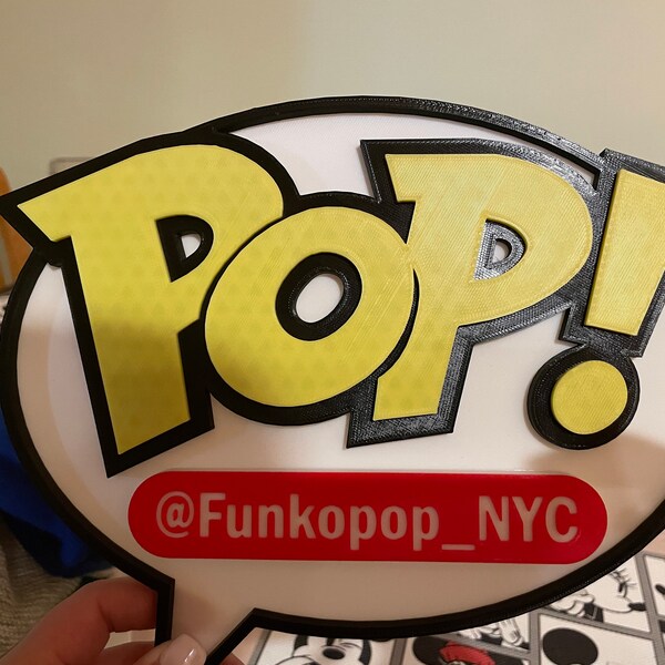 Custom Funko POP Logo Display Sign With Categories - Etsy