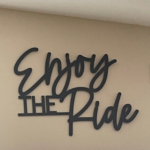 Enjoy the Ride Wood Cutout Sign Enjoy the Ride Sign Cycling - Etsy