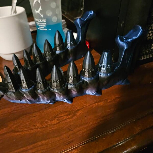 Dragon Teeth Dice Set, Dragon Jaw Bone, Dnd Fantasy Tabletop Role Play ...