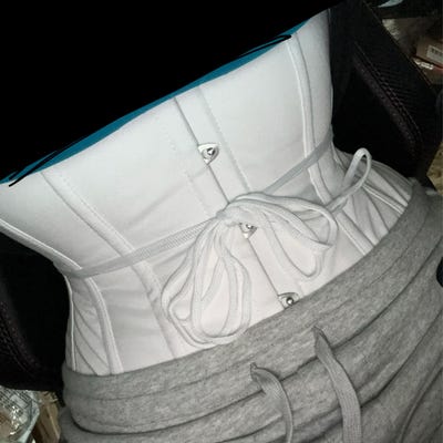 Womens PVC Corset Underbust Corset Waist Training Black Red PVC Corset ...