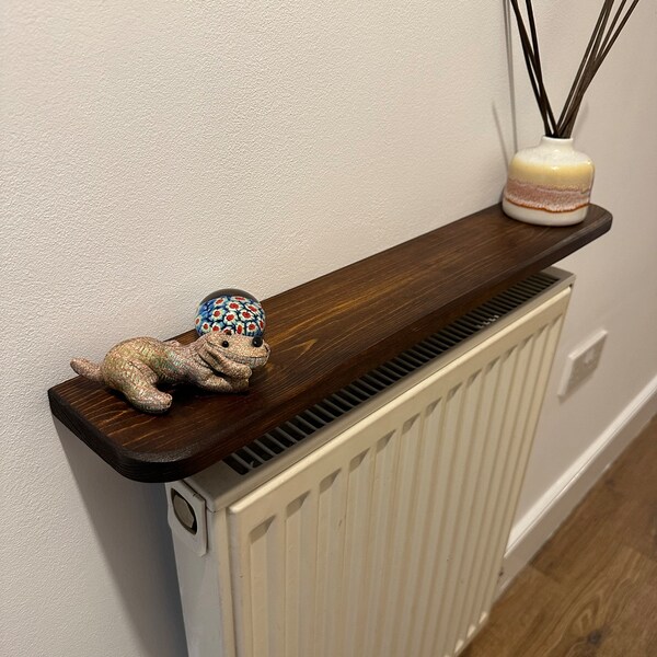 Handmade Radiator Shelf, Made From Solid Wood, Rustic Style ...