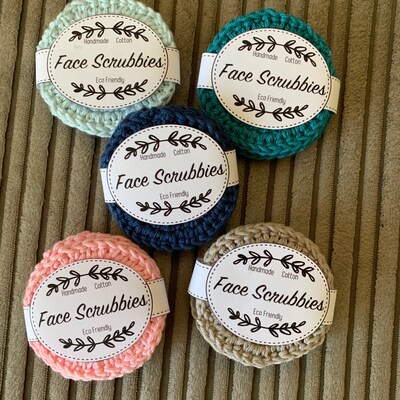 Facial Scrubbies and Facial Rounds, Printable Label / Packaging Instant ...