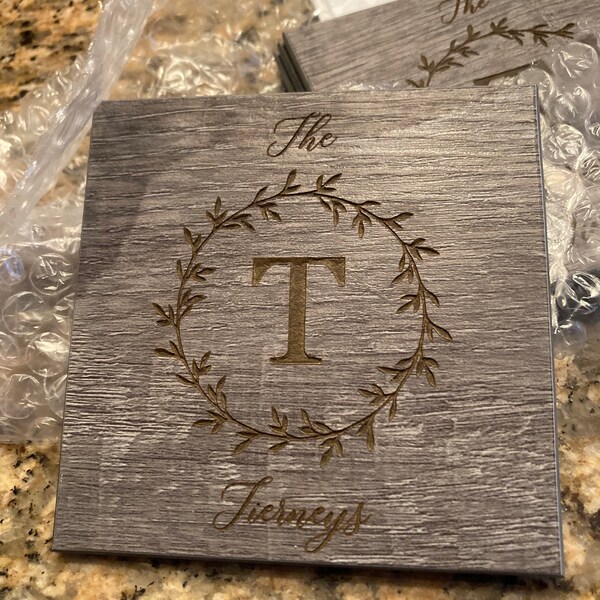 Personalized Coaster Set, Custom Coasters, Personalized Gift, Engraved ...
