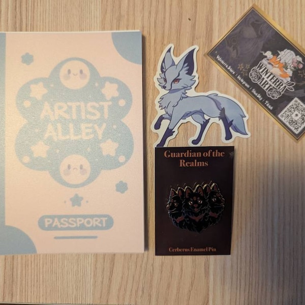 Reusable Sticker Book | A6 Artist Alley Passport Notebook for Sticker ...