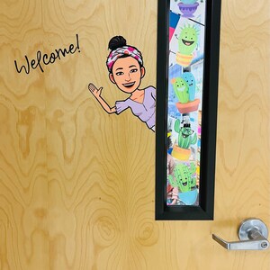 Color Personalized Bitmoji Decal removable Vinyl - Etsy