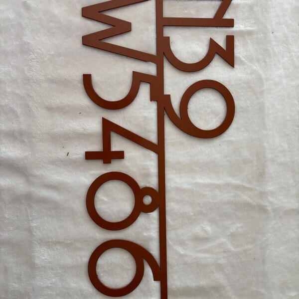 Personalized Metal Address Sign, Modern Address Sign, Realtor Gift Idea ...