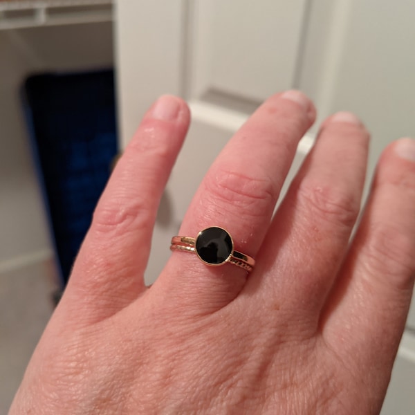 Gold Hamsa Ring, Against the Evil Eye, Gold Filled Ring, Brass Hand ...